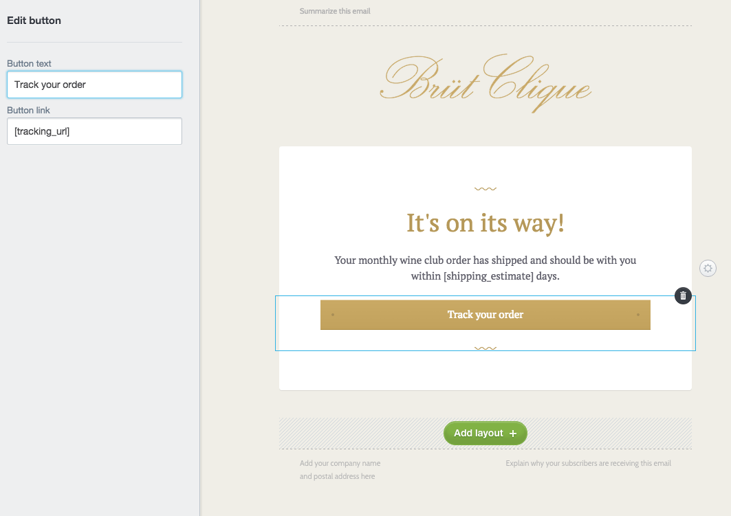 Smart transactional email variables