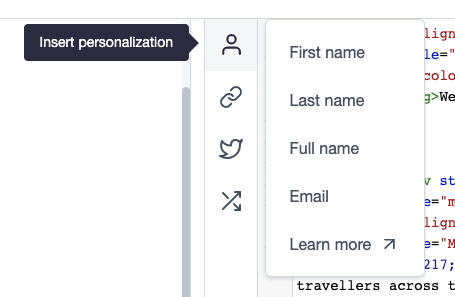 Access and edit email HTML