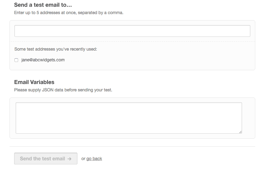 Smart transactional email variables